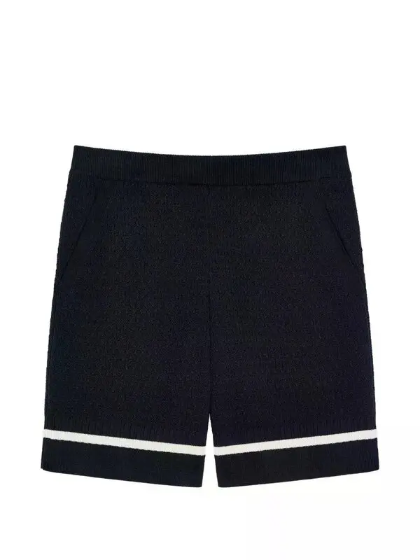 Givenchy Bermuda Shorts In Knit With Paris Embroidery