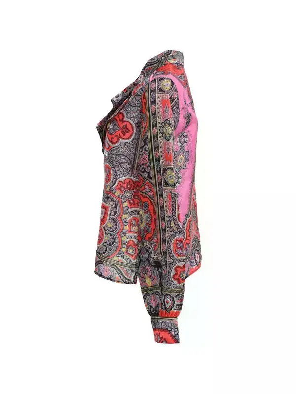 Etro Paisley-print Ruffle Blouse