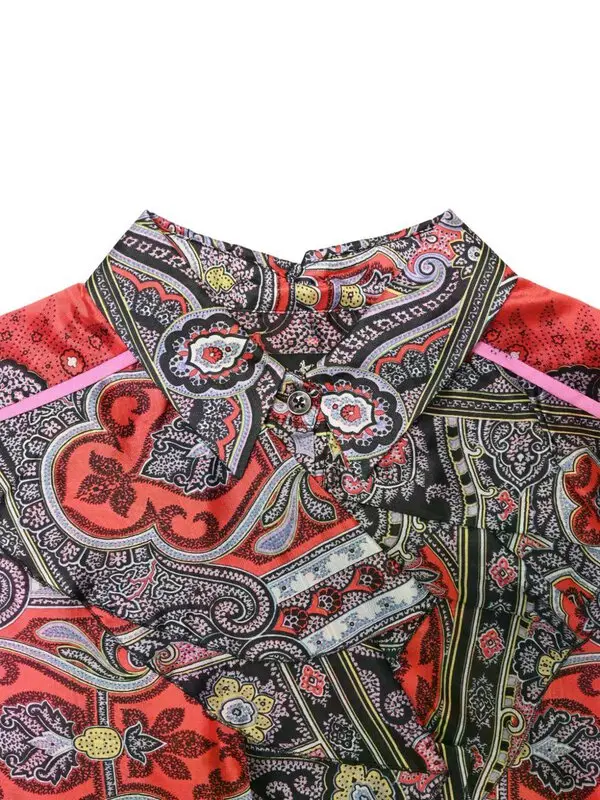 Etro Paisley-print Ruffle Blouse