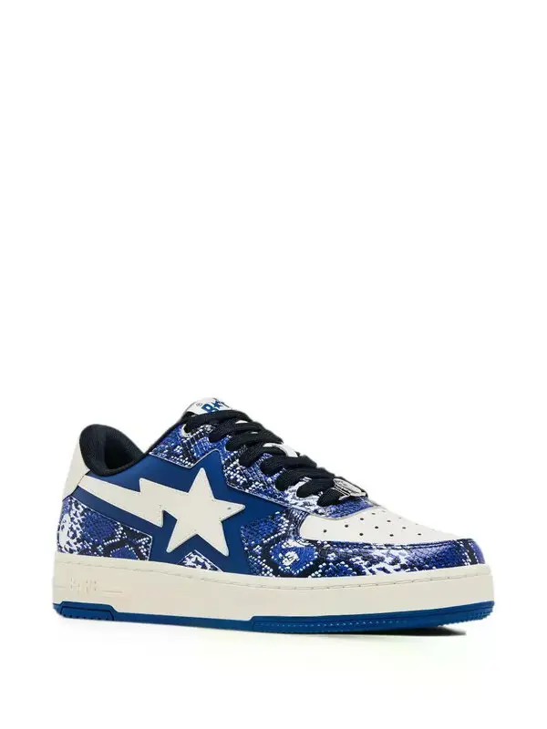A BATHING APE Tape Sta Snakeskin-effect Sneakers