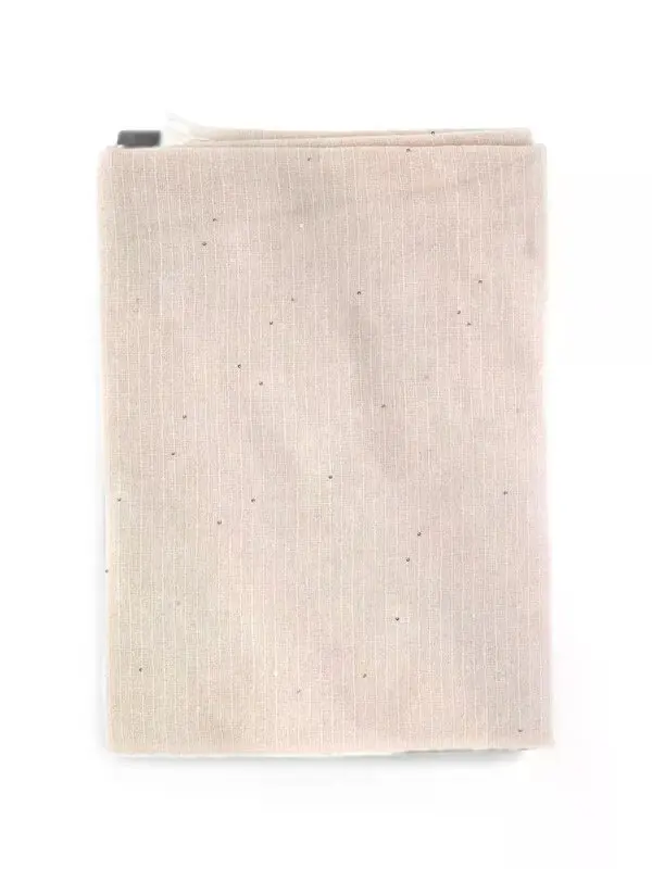 GRAN SASSO Sequin-embellished Frayed Scarf