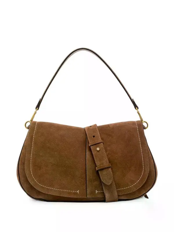 GIANNI CHIARINI Helena Suede Tote Bag - Brown