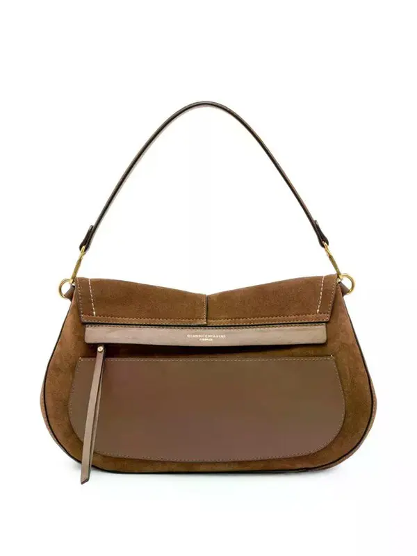 GIANNI CHIARINI Helena Suede Tote Bag - Brown