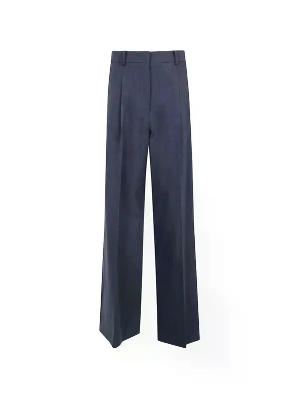 Mantū Pleated Straight-leg Trousers