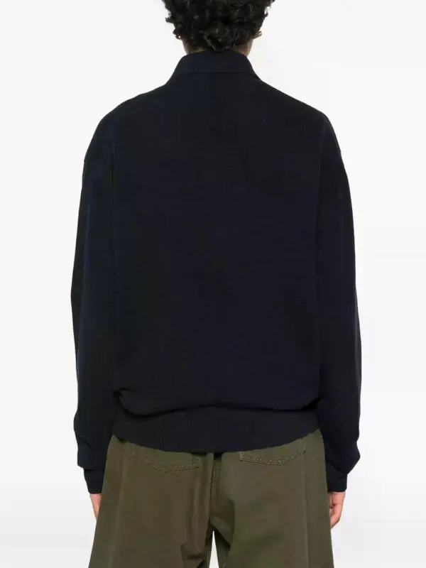 Plan C Zip-fastening Knit Polo Shirt