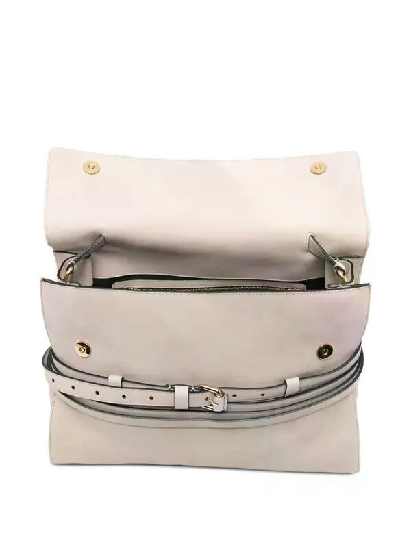 Moschino Belt-detail Leather Shoulder Bag - Neutrals