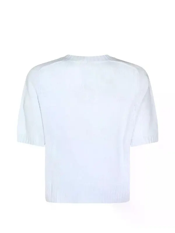 ALLUDE Short-sleeve Cashmere Top