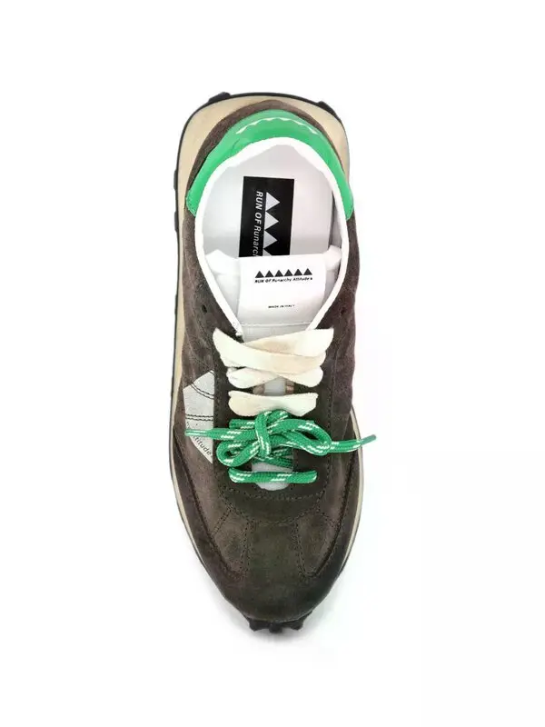 RUN OF Suede Panelled Sneakers