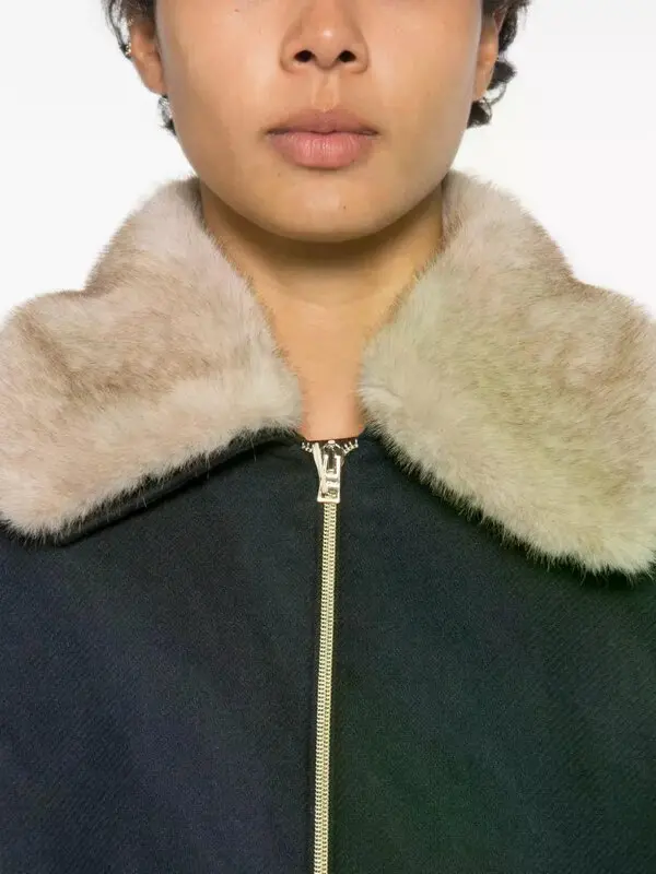 Herno Faux-fur-collar Zip-up Jacket