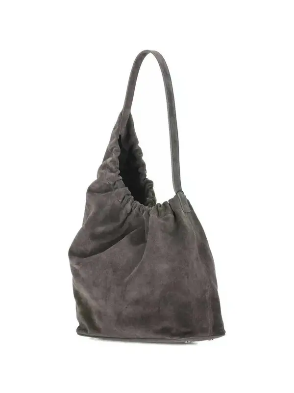 AESTHER EKME Demi Lune Cloud Gathered Suede Tote Bag - Grey