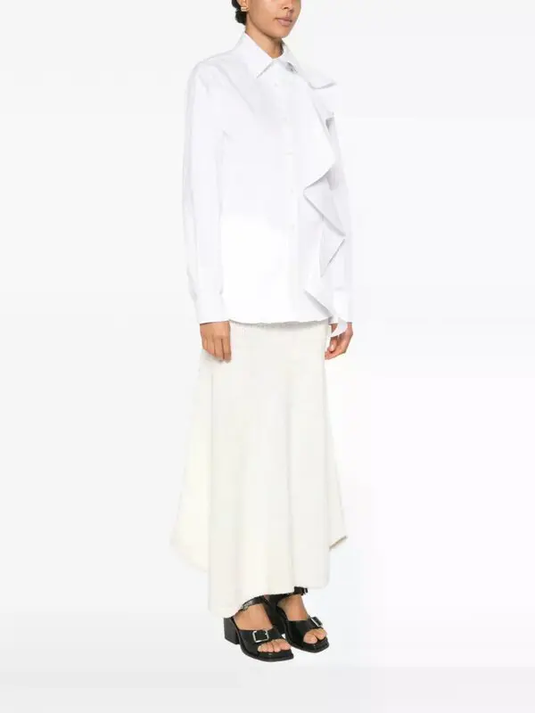 Moschino Ruffled-detail Long-sleeve Shirt