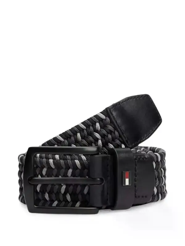 Tommy Hilfiger Denton Braided Leather-trim Belt