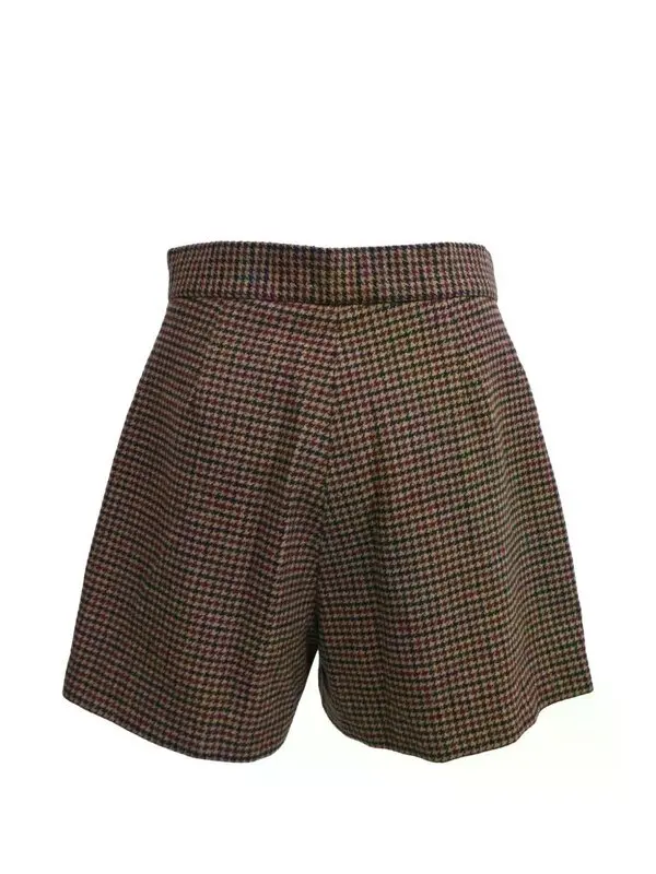 Sandro Houndstooth Tweed Shorts