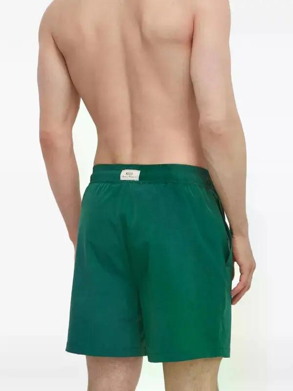 THE MERCER BRAND Drawstring-waist Swim Shorts - Green