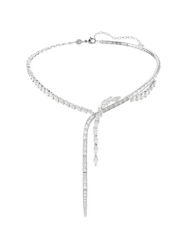 SWAROVSKI Y Mesmera Crystal-embellished Wrap Necklace - Silver