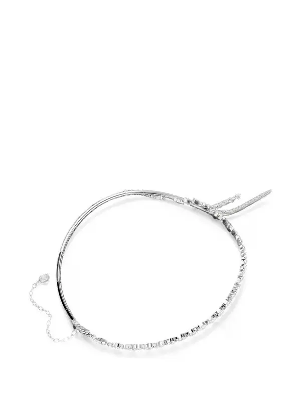 SWAROVSKI Mesmera Crystal-embellished Wrap Necklace - Silver