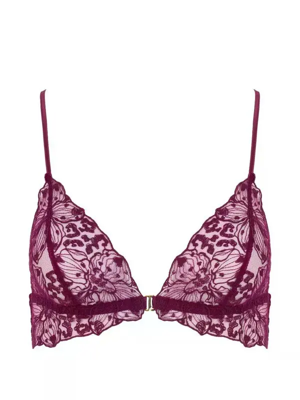 FLEUR OF ENGLAND Floral-lace Bra