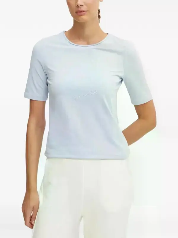 SPORTALM Crystal-embellished Logo-print T-shirt