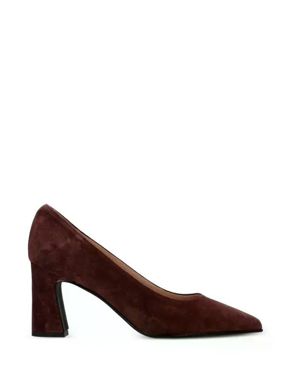 Status Pointed-toe Block-heel Pumps - Brown