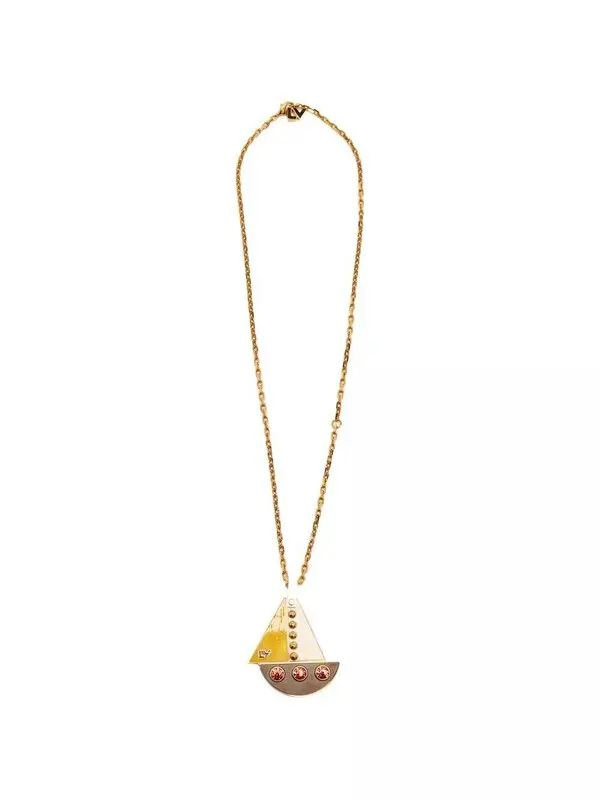 LOUIS VUITTON Float The Boat Pendant Necklace - Gold