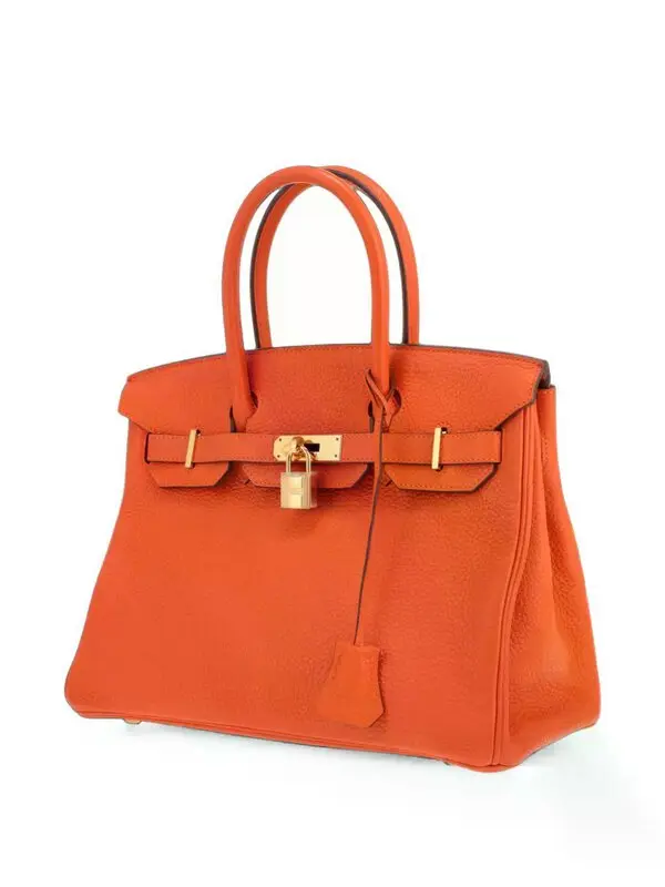 Hermès 30 Birkin Tote Bag - Orange