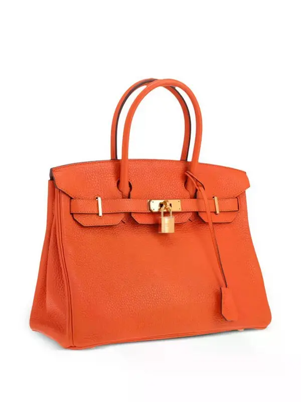 Hermès 2014 30 Birkin Tote Bag - Orange