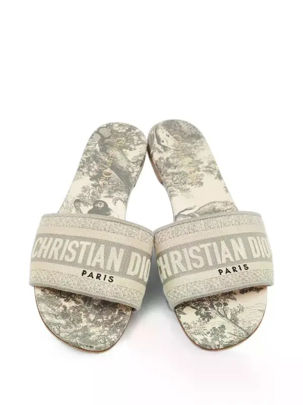 Dior Dway Embroidered Slides