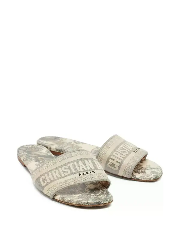 Dior Dway Embroidered Slides