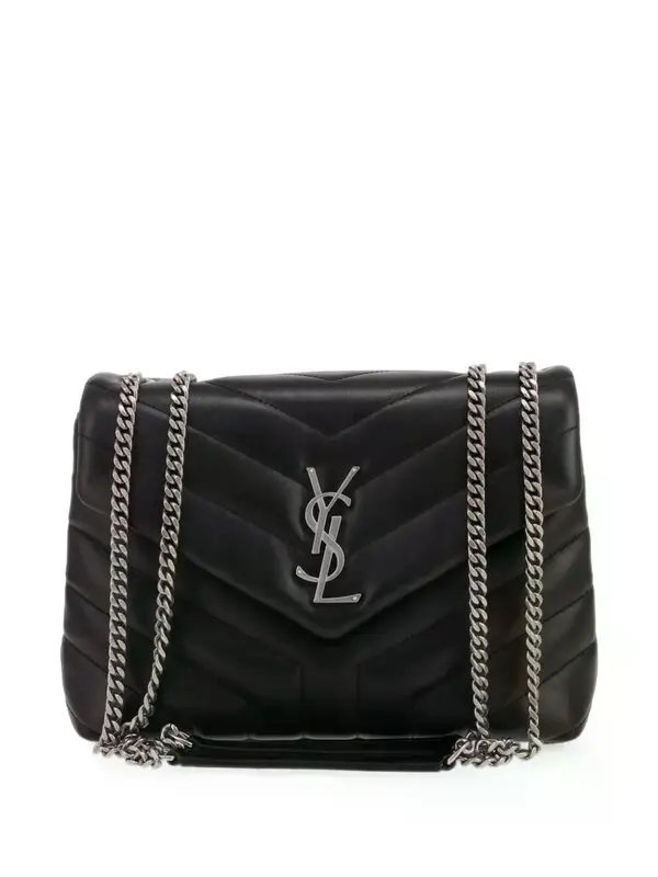 Saint Laurent 2020' Small Loulou Chevron Quilted Shoulder Bag - Black