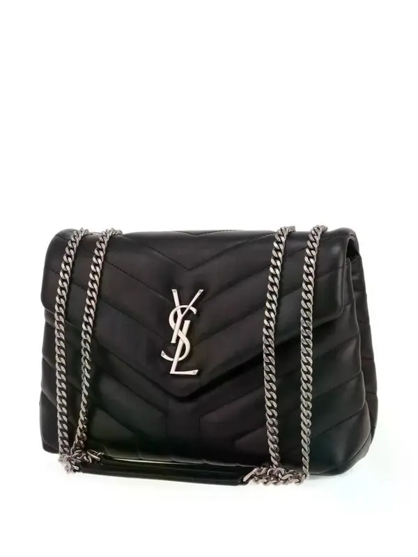 Saint Laurent 2020' Small Loulou Chevron Quilted Shoulder Bag - Black
