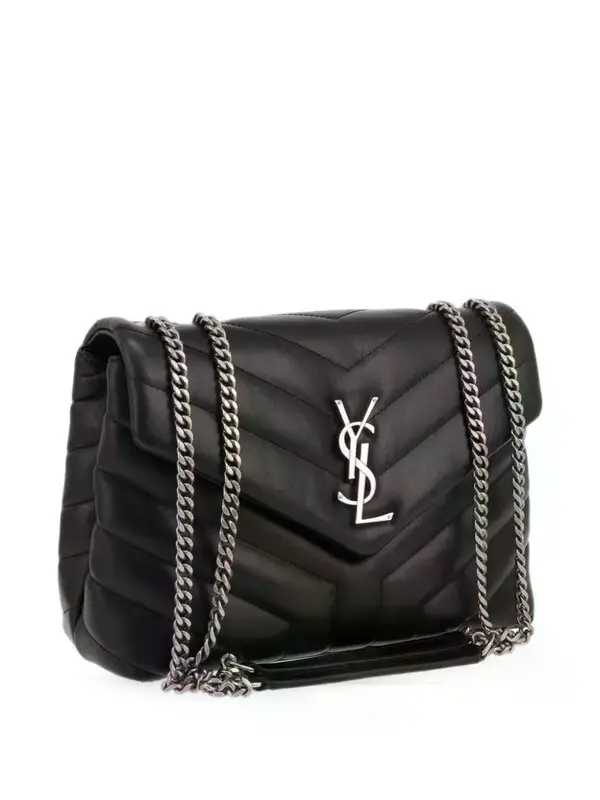 Saint Laurent 2020' Small Loulou Chevron Quilted Shoulder Bag - Black