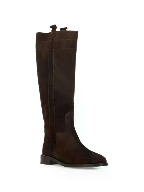 Status Suede Panelled Boots