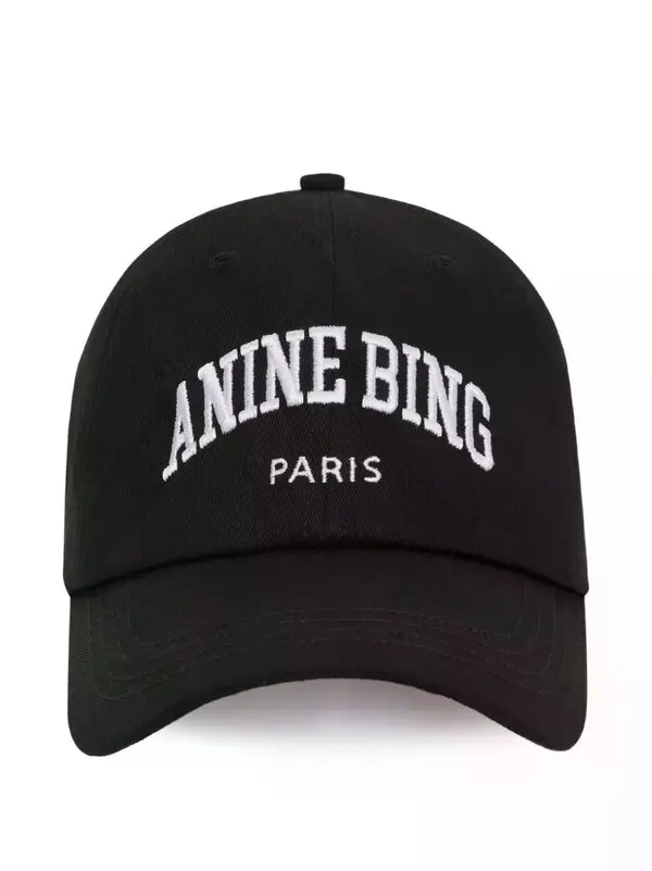 ANINE BING Jeremy Baseball Cap Paris - Black