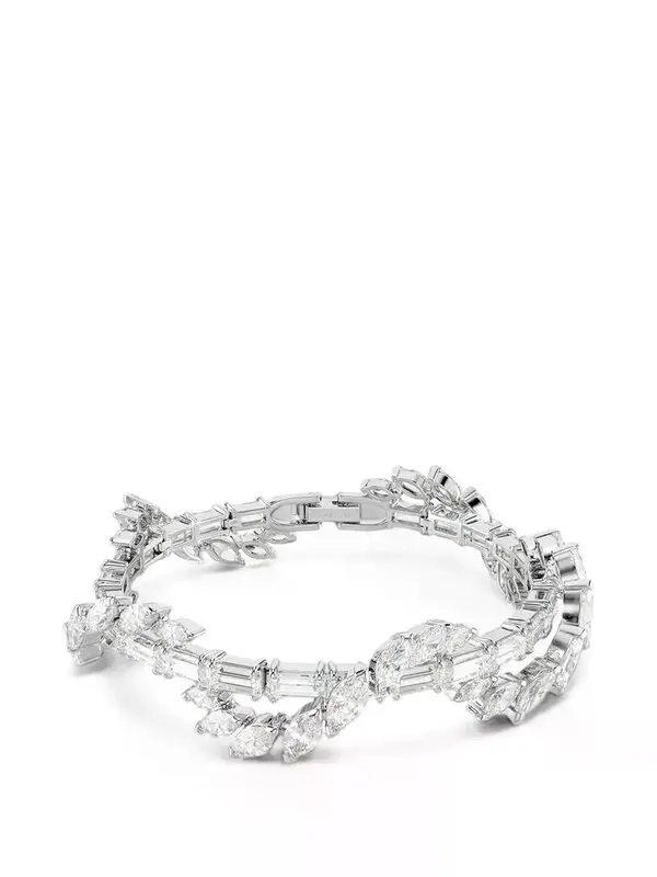 SWAROVSKI Mesmera Crystal-embellished Leaf-motif Bracelets
