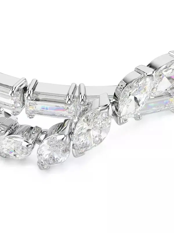 SWAROVSKI Mesmera Crystal-embellished Leaf-motif Bracelets