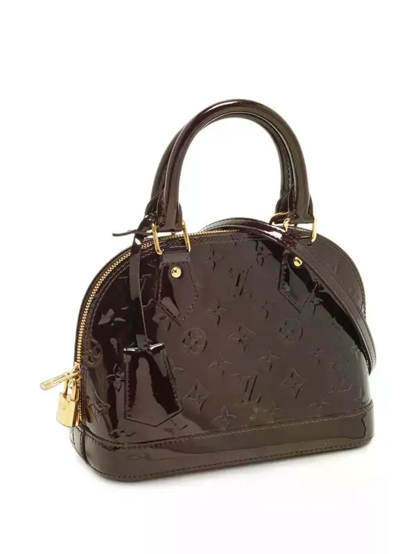 LOUIS VUITTON 2015 Bb Alma Monogram Vernis Tote Bag