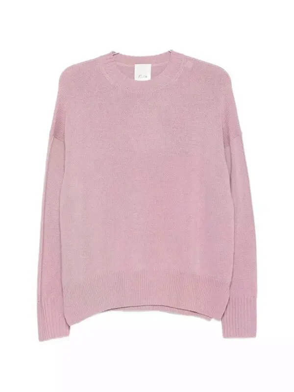 ALLUDE Ribbed-knit Crew-neck Sweater
