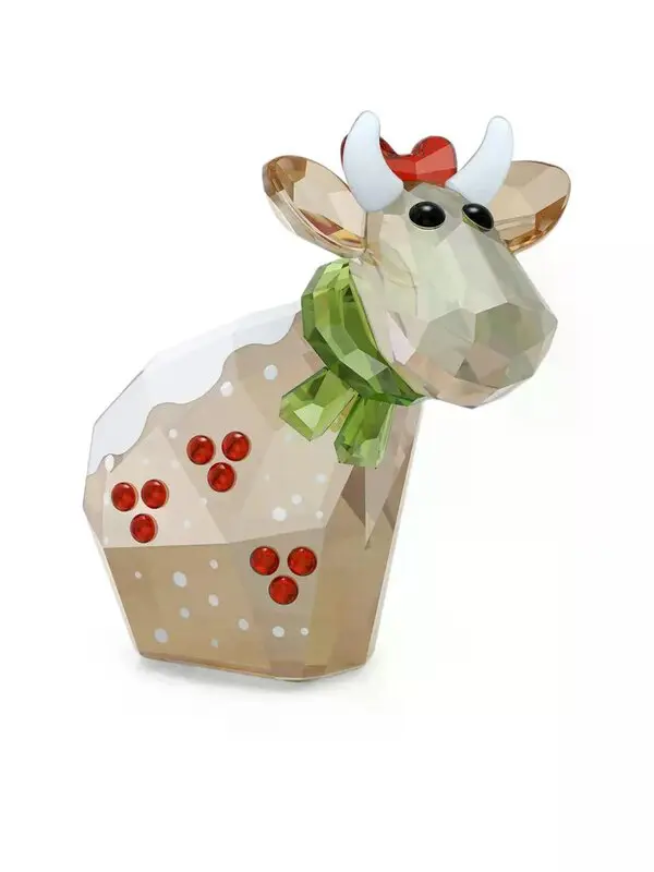 SWAROVSKI Mo Christmas Cow Ornament - Neutrals