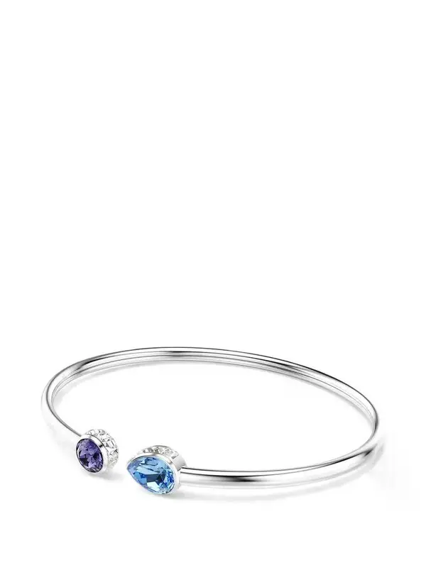SWAROVSKI Chroma Crystal-embellished Open Bangle - Silver