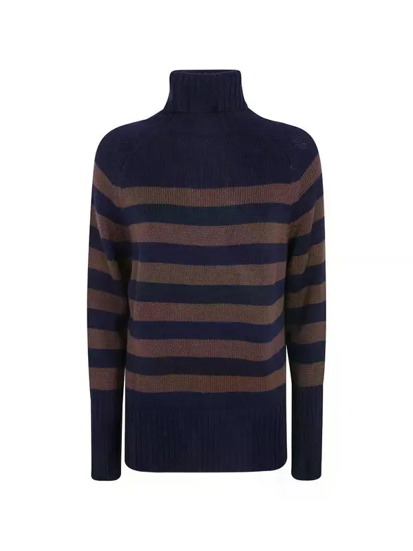 BASE Striped Roll-neck Knit