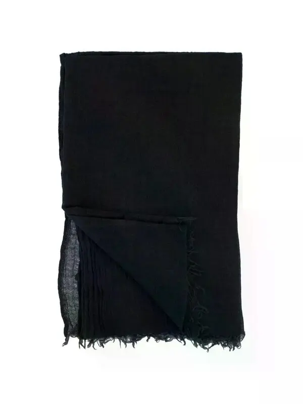Destin Frayed-edge Scarf - Blue
