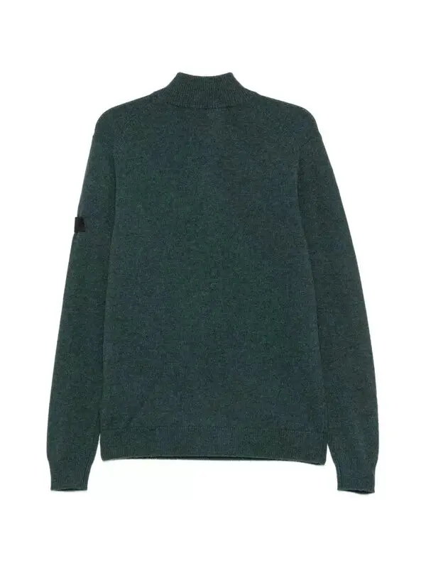 Peuterey Quarter-zip Logo-patch Sweater