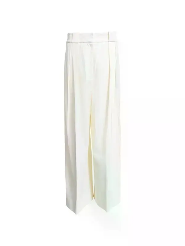 Khaite Pleated Wide-leg Trousers