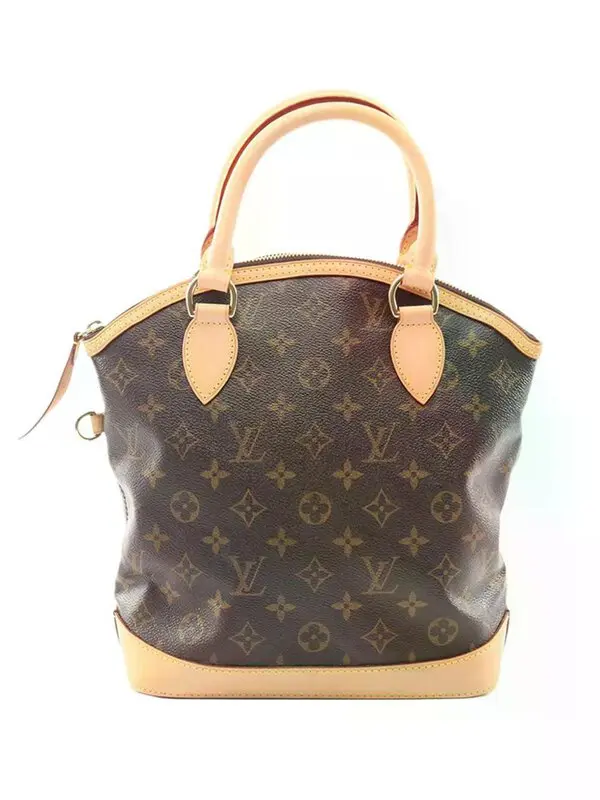 LOUIS VUITTON 2006 Monogram Lockit Vertical Handbag - Brown