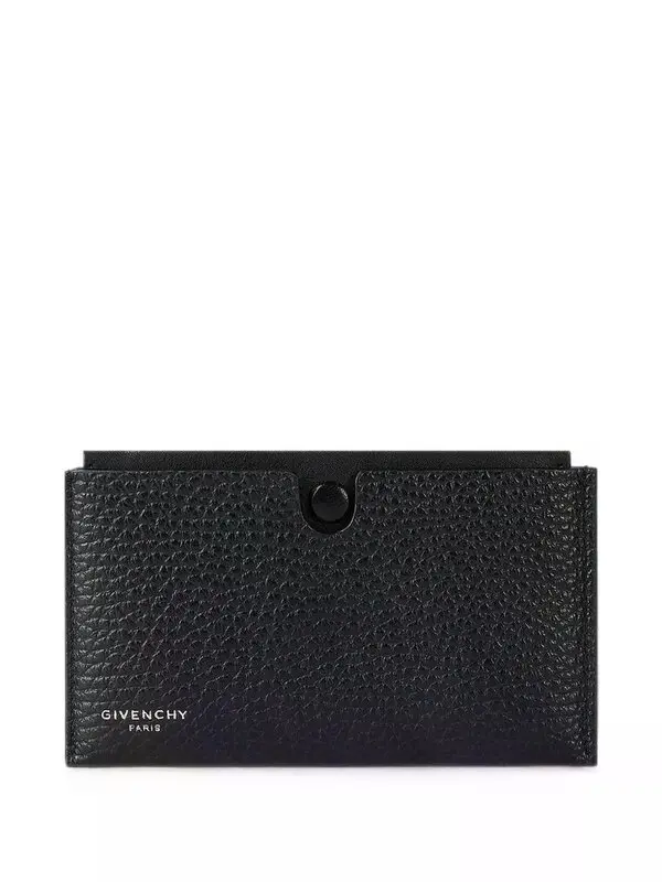 Givenchy Fold Card Holder With Case In Grained Leather