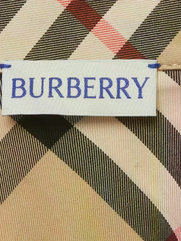 Burberry Belted Checked Shirt Dress