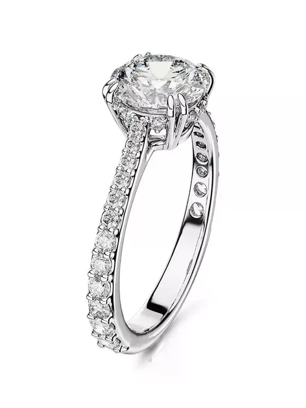 SWAROVSKI Stilla Crystal-embellished Solitaire Ring - Silver