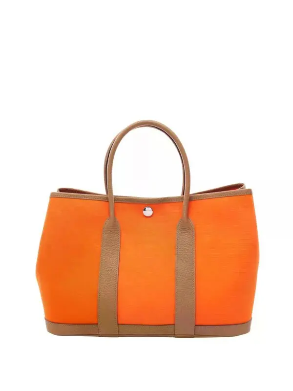Hermès 2023 Toile And Negonda Garden Party 30 Tote Bag - Orange