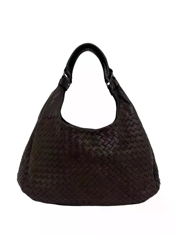 Bottega Veneta 2012-2026 Intrecciato Campana Hobo Bag - Brown