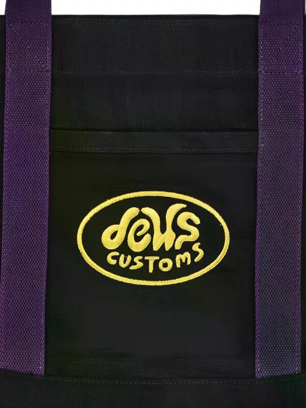 Deus Ex Machina Mazey Logo-embroidered Tote Bag - Black